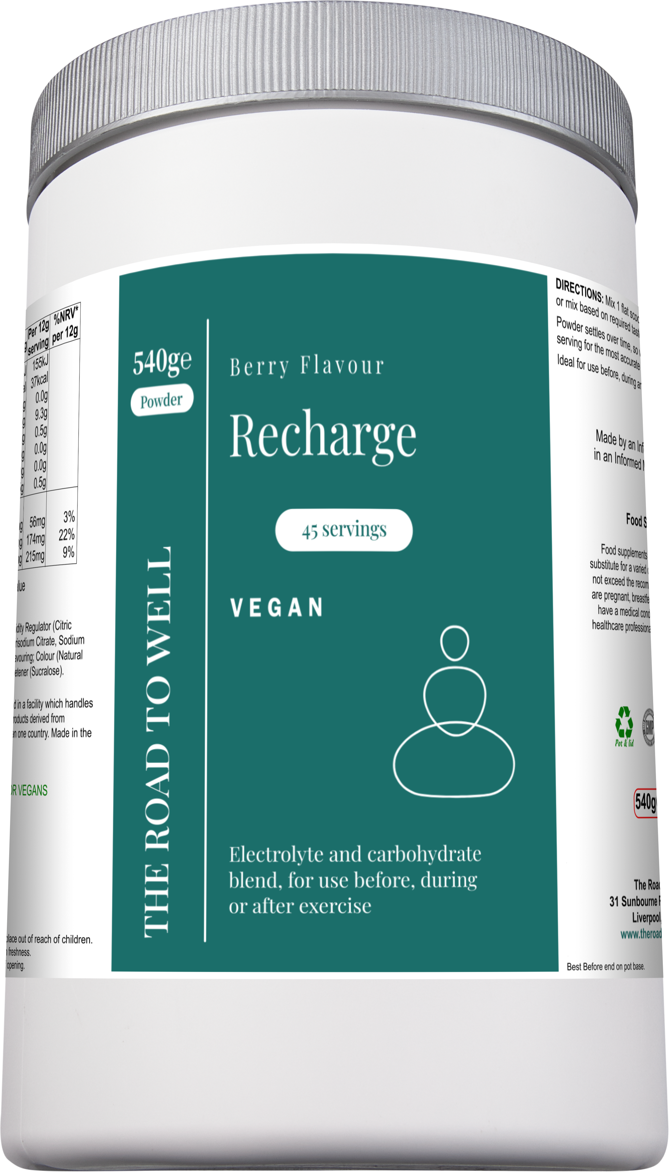 Recharge Vegan & Vegeterian Rapid Hydration sports drink. – The Road To ...